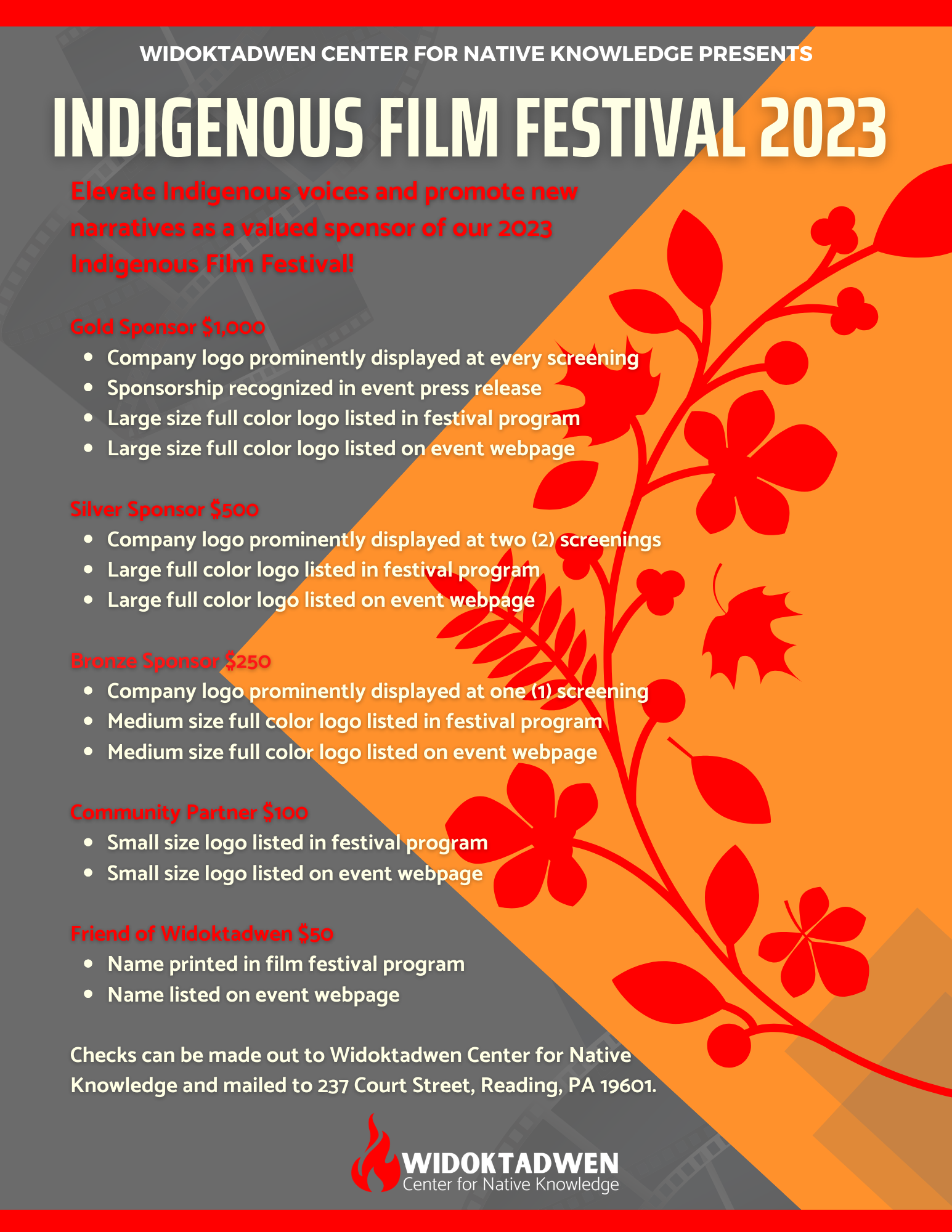 Indigenous Film Festival – Widoktadwen Center for Native Knowledge